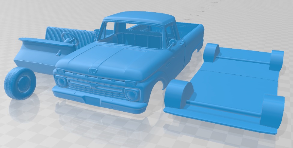 3D file Ford F 100 1966 Printable Car・3D printer model to download・Cults