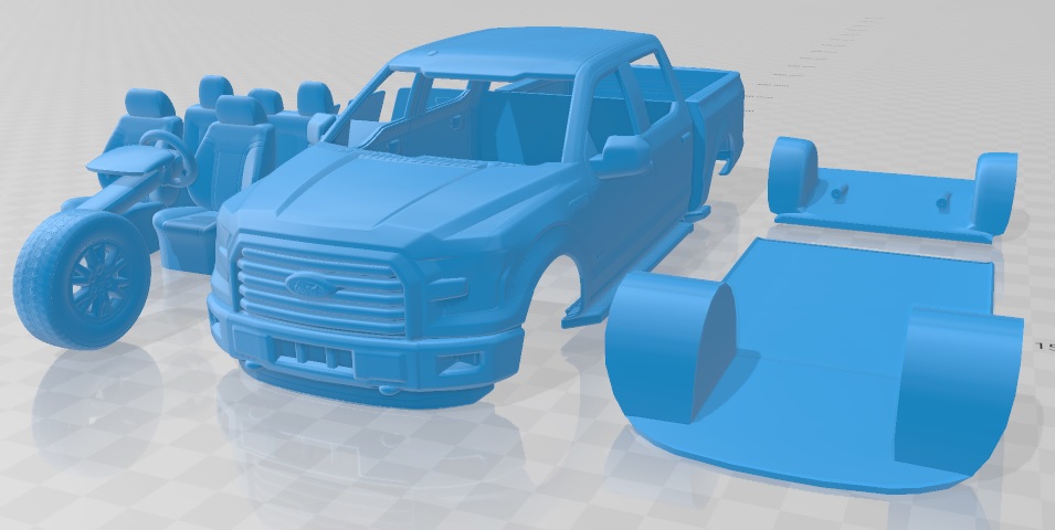 3D file Ford F 150 Super Crew Cab XLT 2014 Printable Car 🚙・3D print ...