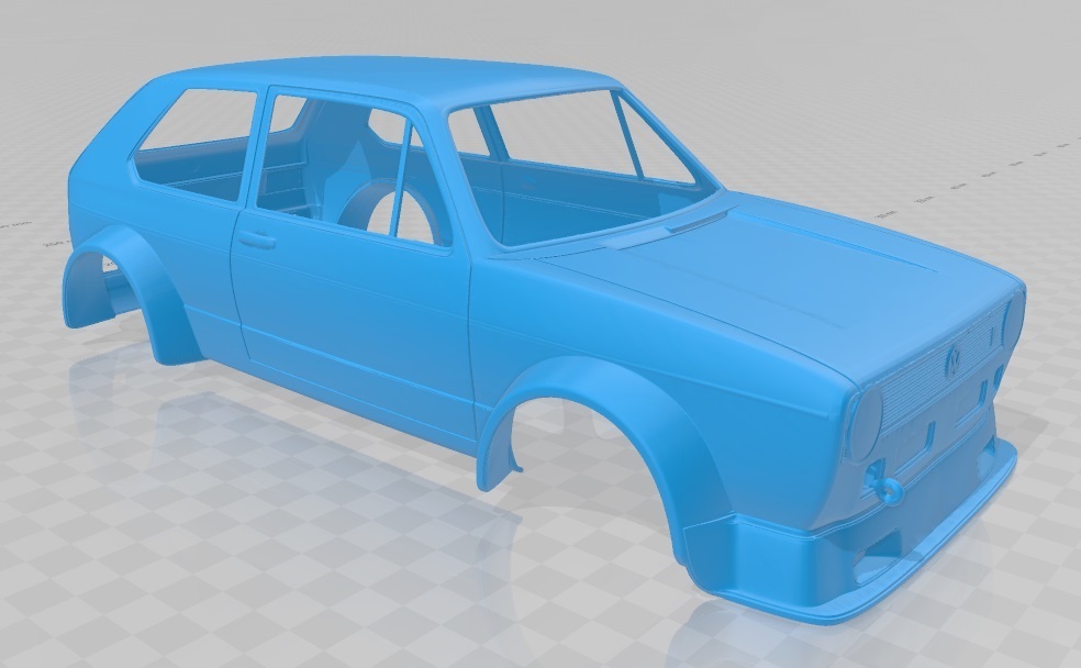 STL file Volkswagen Golf MK1 Race Cup Printable Body Car・3D printable ...