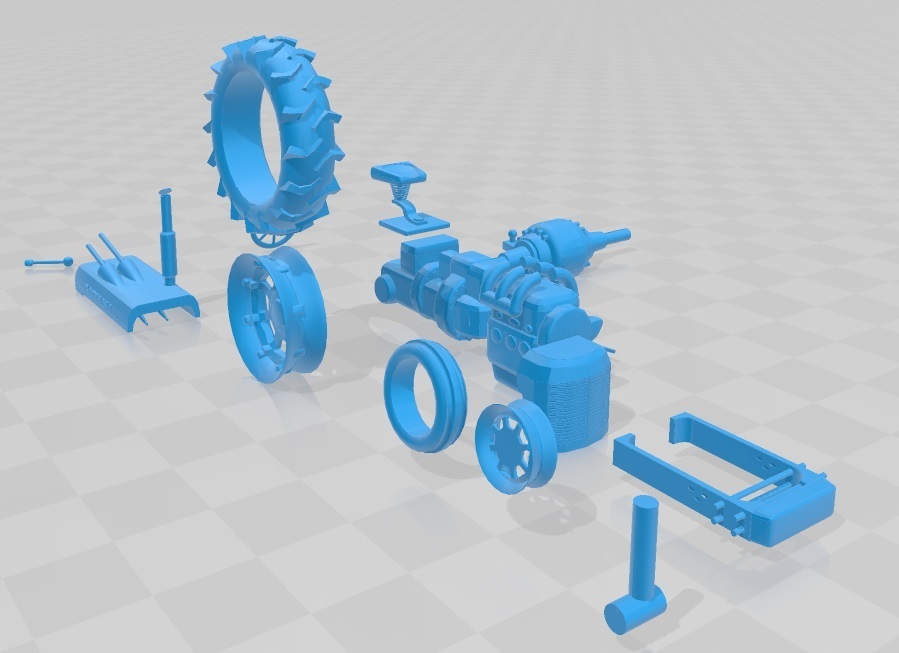 STL file Farmall Printable Tractor 🚜・3D printer model to download・Cults