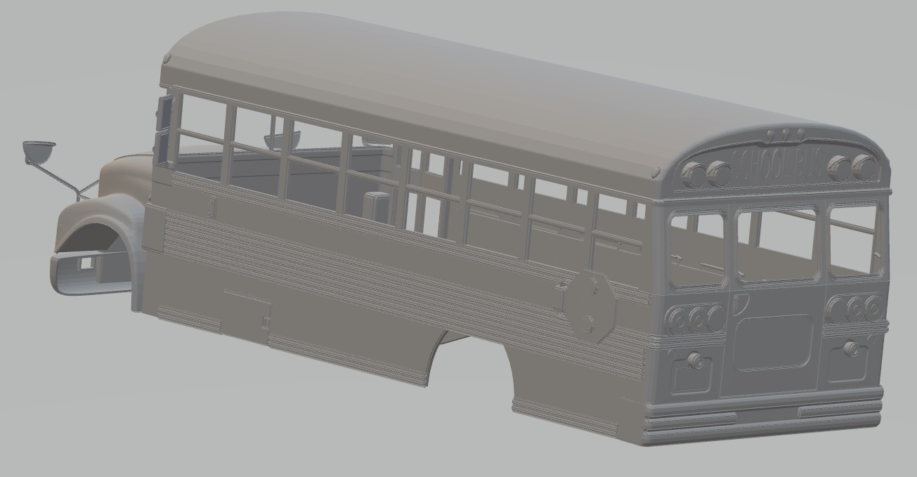 STL-Datei School Bus Printable・3D-Druckvorlage zum Herunterladen・Cults