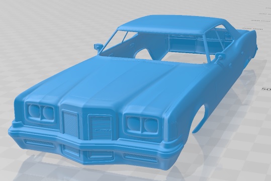 3D file Pontiac Catalina 1972 Printable Body Car・3D printer model to ...