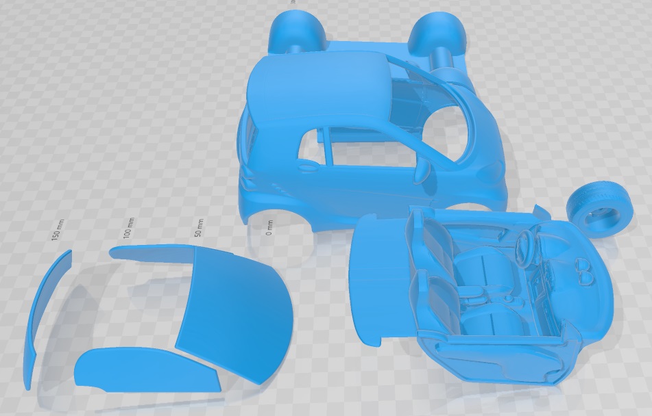 3D file Smart Fortwo Coupe 2011 Printable Car・3D printer model to ...