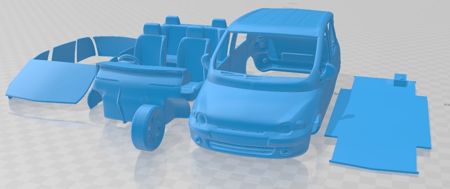 3D file Fiat Multipla 1998 Printable Car・3D print design to download・Cults