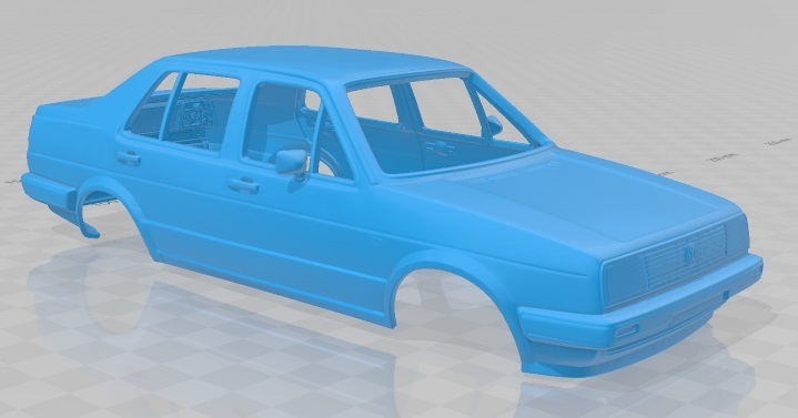 3D file Volkswagen Jetta 1984 Printable Body Car・3D print model to ...