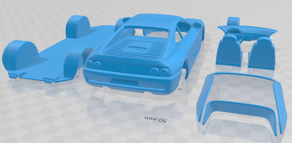 3D file Ferrari F355 F1 Berlinetta 1998 Printable Car・3D printing model ...