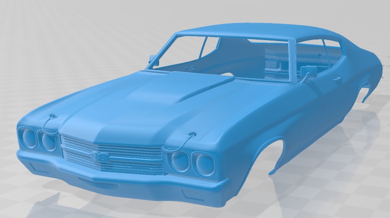 3D file 1970 Chevrolet Chevelle SS 396 Hardtop Coupe・3D print object to ...