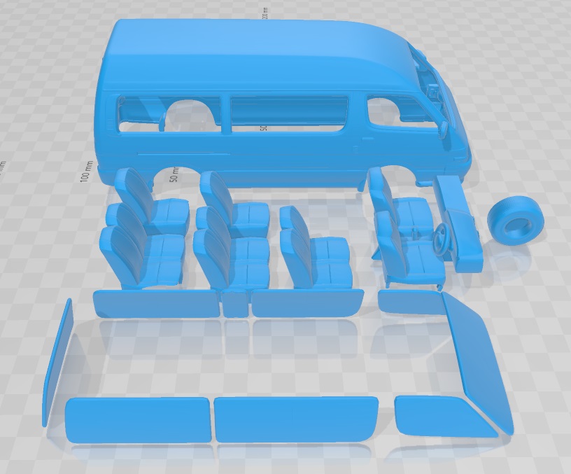 3D file Toyota Hiace Commuter 1992 Printable Van・3D printing model to ...