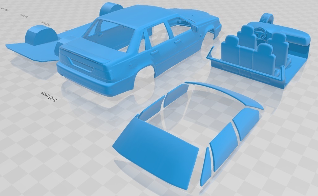 3D file Volvo 850 Sedan 1992 Printable Car・3D print design to download ...