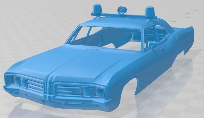 3D file Buick Wildcat Police 1968 Printable Body Car・3D printer model ...