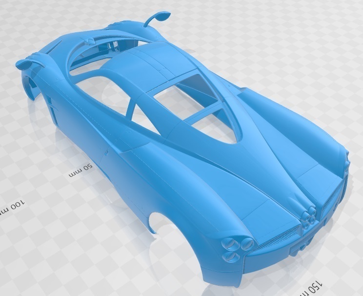 3D file Pagani Huayra 2012 Printable Body Car・Model to download and 3D ...