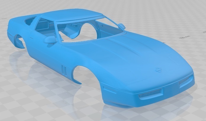3D file Corvette C4 Coupe 1983 Printable Body Car 🚗・Design to download ...