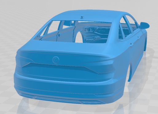3D file Volkswagen Jetta Premium 2018 Printable Body Car・3D print ...