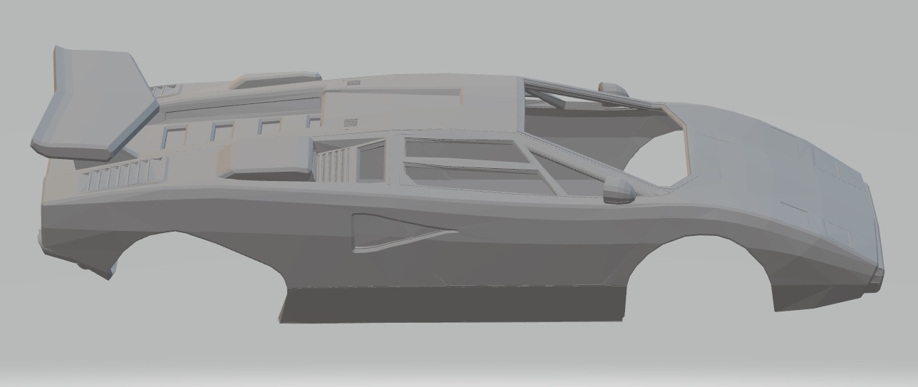 STL file Lamborghini Countach Printable Body Car 🚗・Template to download ...