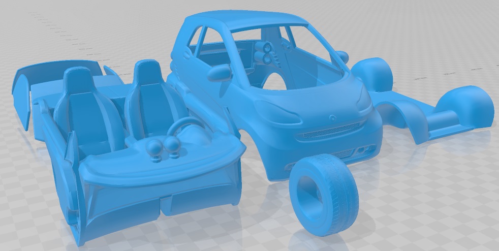 3D file Smart Fortwo Coupe 2011 Printable Car・3D printer model to ...