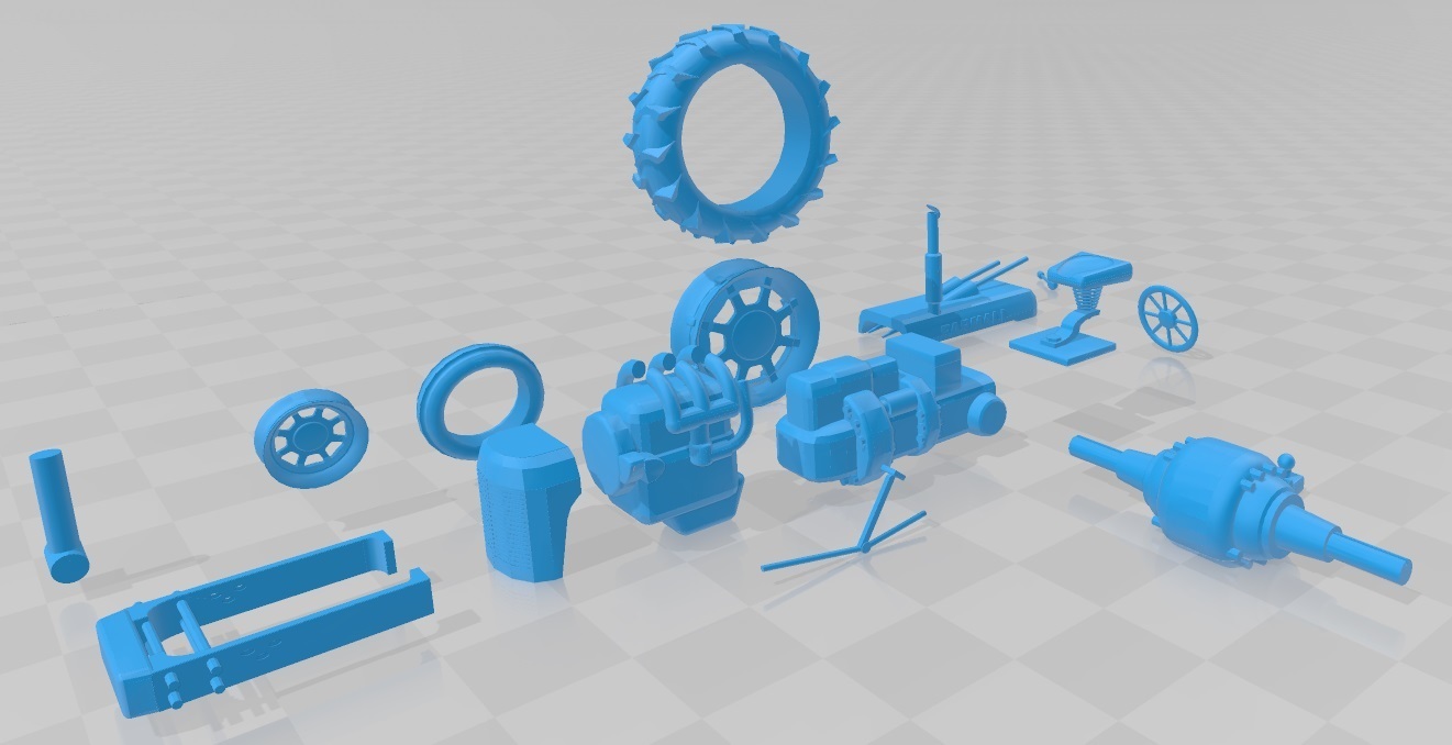 STL file Farmall Printable Tractor 🚜・3D printer model to download・Cults