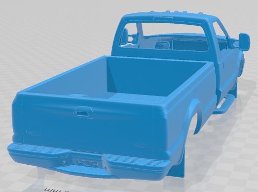 3D file Ford F 350 SuperDuty Regular Cab 1999 Printable Body Car・3D ...