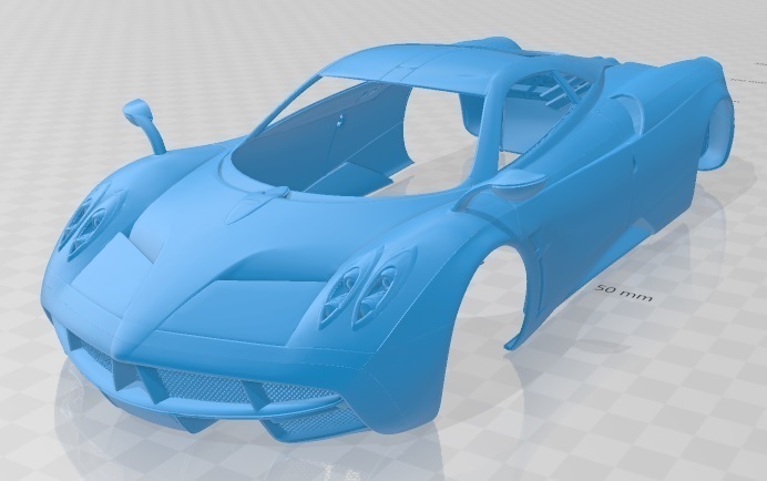 3D file Pagani Huayra 2012 Printable Body Car・Model to download and 3D ...