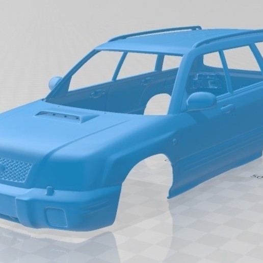 Download STL file Subaru Forester S-Turbo 2000 Printable Body Car • 3D ...