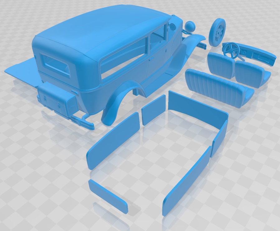 3D file Ford A 1927 Printable Car・Template to download and 3D print・Cults