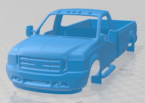 Archivo 3D Ford F 350 SuperDuty Regular Cab 1999 Printable Body Car ...