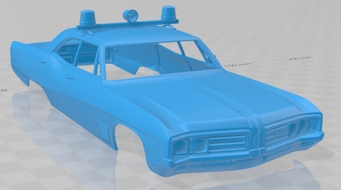 3D file Buick Wildcat Police 1968 Printable Body Car・3D printer model ...
