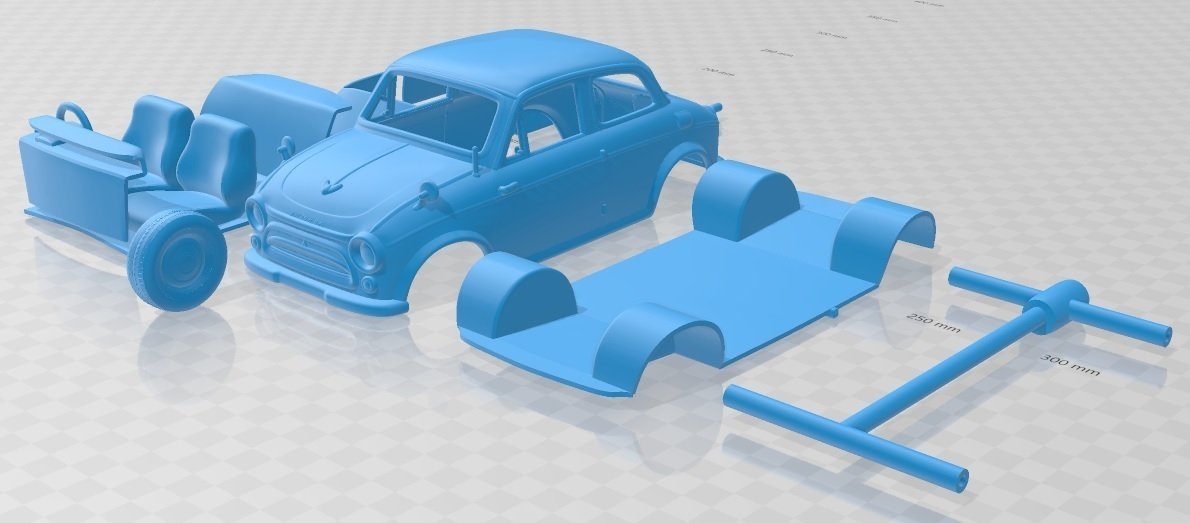 3D file Mitsubishi Colt 500 1960 Printable Car・3D printer model to ...