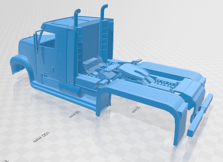 STL file Tractor Trailer Printable Truck・3D printing template to ...