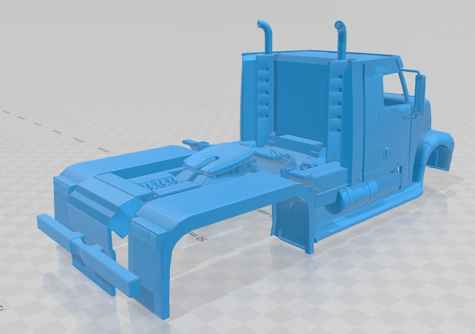 STL file Tractor Trailer Printable Truck・3D printing template to ...