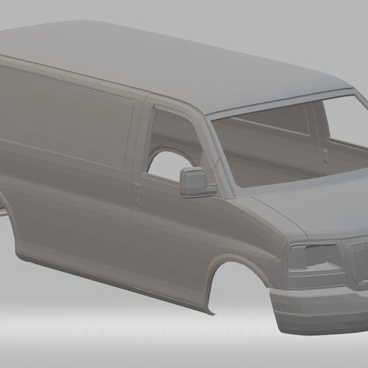 Download STL file Savannah Cargo Printable Body Van • 3D printer object ...