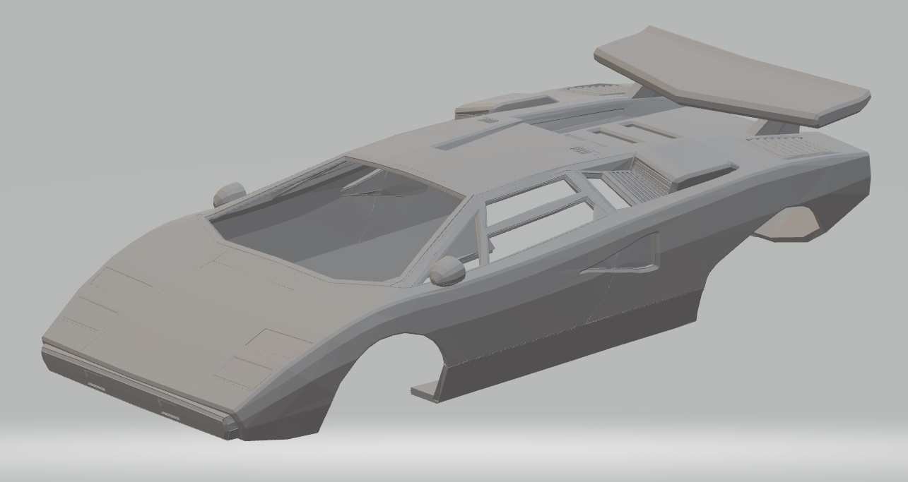 STL file Lamborghini Countach Printable Body Car 🚗・Template to download ...