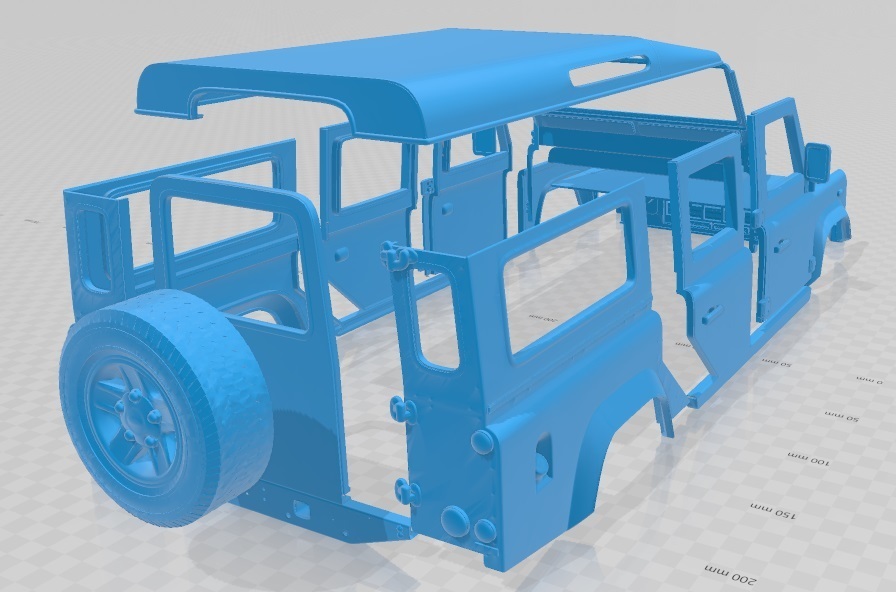 STL file Land Rover Defender 110 2011 Printable Body Car 🚗・3D printer ...