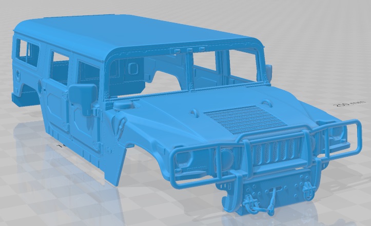 3D file Hummer H1 Wagon Printable Body Car・3D print design to download ...