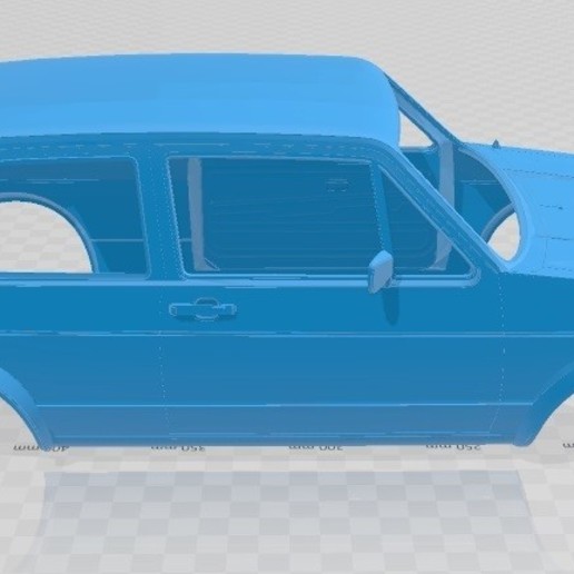 Download 3D printing designs Volkswagen Golf MK1 Printable Body Car ・ Cults