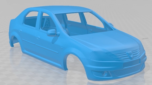 3D file Renault Dacia Logan Sedan 2011 Printable Body Car・3D printable ...