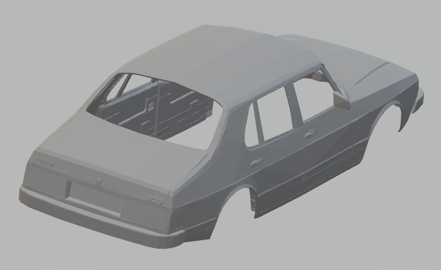 STL file Saab 900 Printable Body Car・Design to download and 3D print・Cults