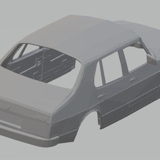 Download STL file Saab 900 Printable Body Car • 3D printer model ・ Cults