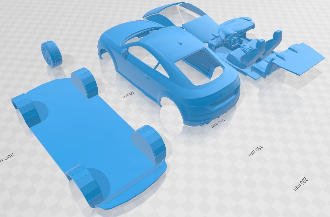3D file Audi TTS Coupe 2015 Printable Car・3D printing model to download ...