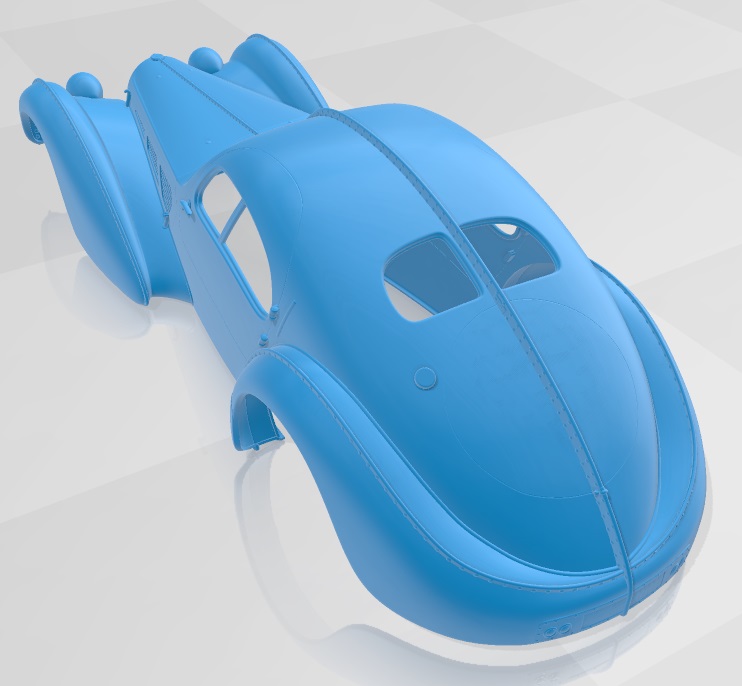 3D file Bugatti Type 57 Atlantic 1936 Printable Body Car 🚗・3D print ...