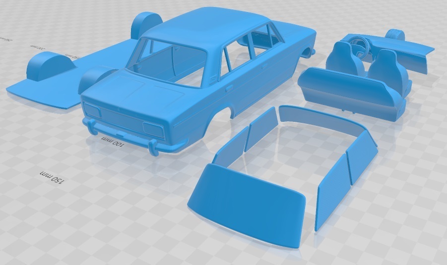 Файл 3D VAZ Zhiguli 2103 1972 Printable Car・Идея 3D-печати для ...