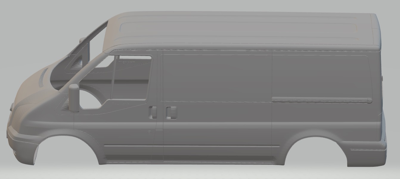 STL file Ford Transit Printable Body Van 🚙・3D printing template to ...