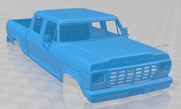 3D file Ford F 250 Series 1978 printable Body Car・3D printing model to ...