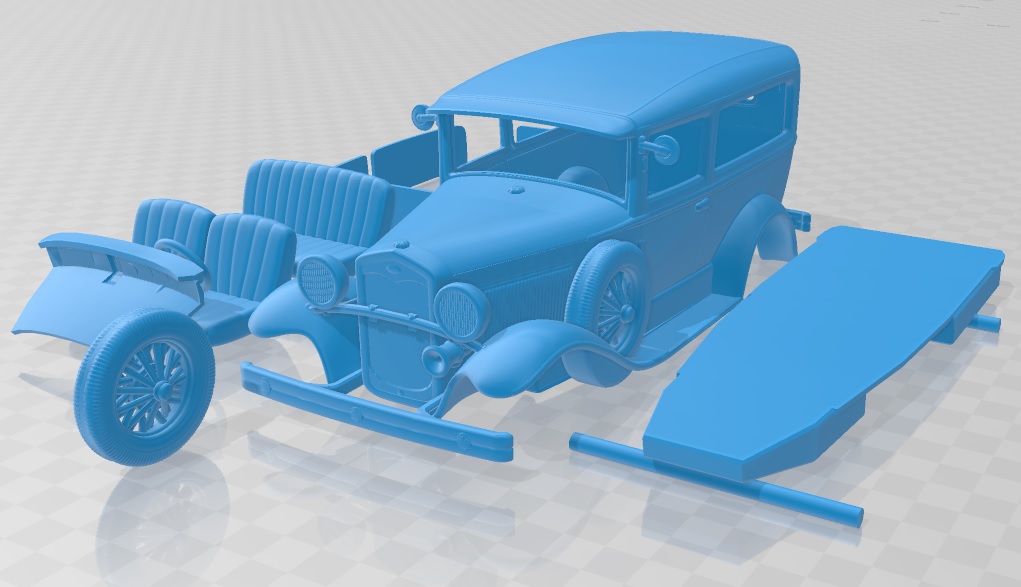 3D file Ford A 1927 Printable Car・Template to download and 3D print・Cults