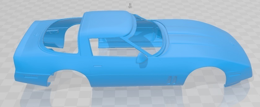 3D file Corvette C4 Coupe 1983 Printable Body Car 🚗・Design to download ...