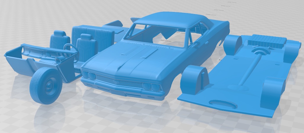 3D file Chevrolet Chevelle SS 1966 Printable Car・Model to download and ...
