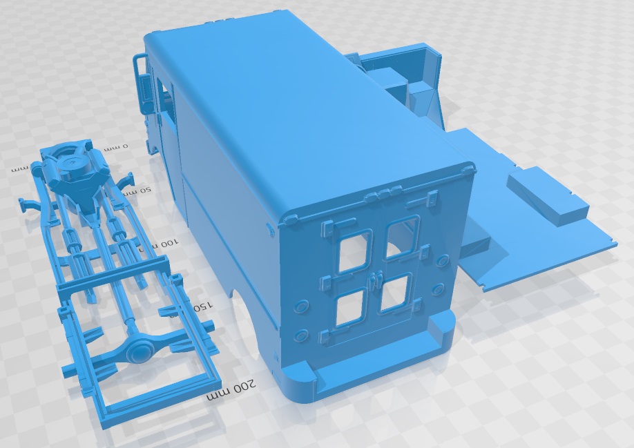 3D file Grumman Olson 1986 Printable Truck 🚚・3D printing template to ...