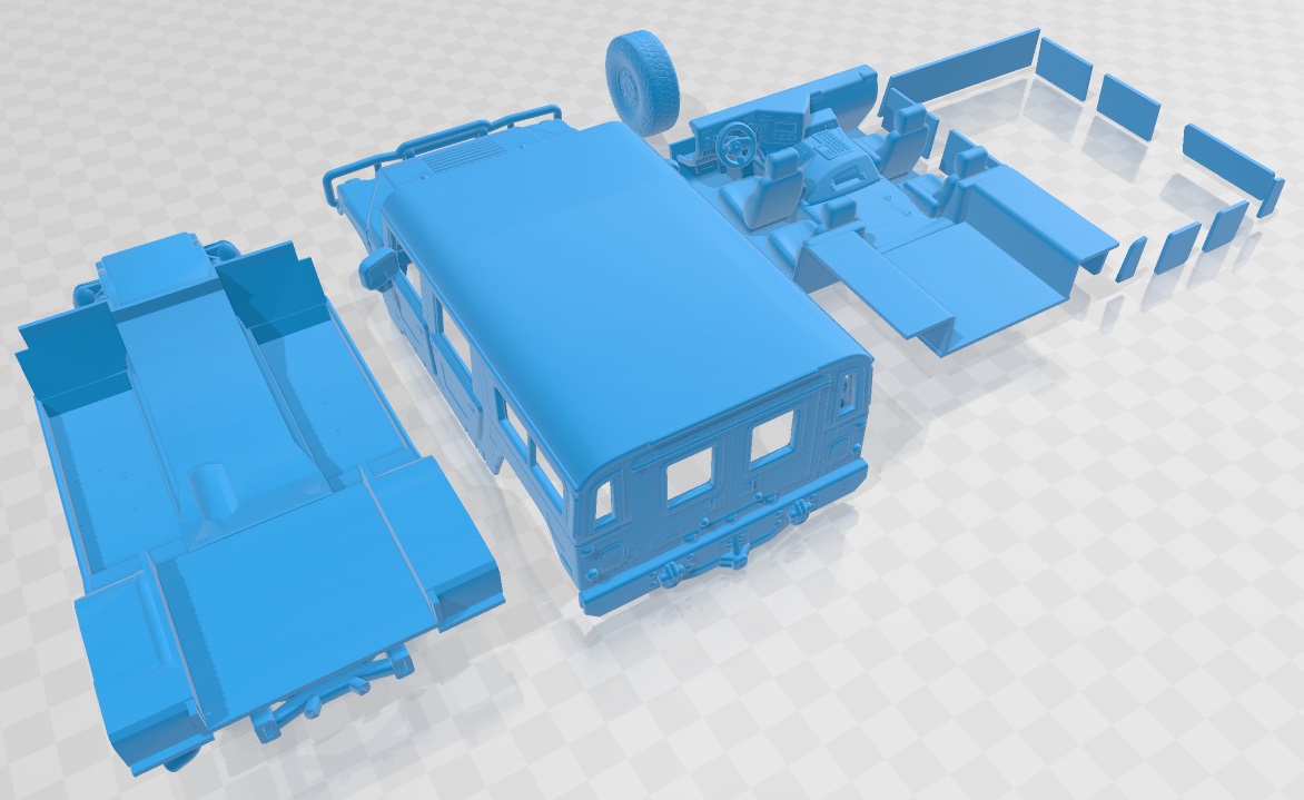 3D file Hummer H1 Wagon Printable Car・Template to download and 3D print ...