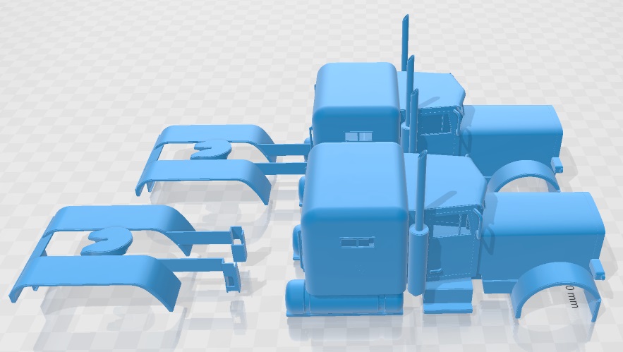 3D file Peterbilt 359 Printable Body Truck 🚚・3D print design to ...