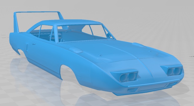 Fichier 3D Plymouth Road Runner Superbird 1970 Carrosserie imprimable・Modèle à imprimer en 3D à ...