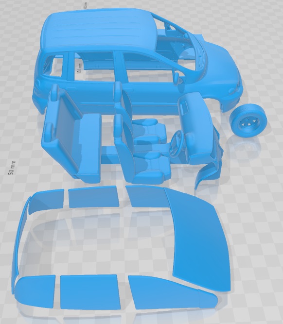 3D file Fiat Multipla 1998 Printable Car・3D print design to download・Cults